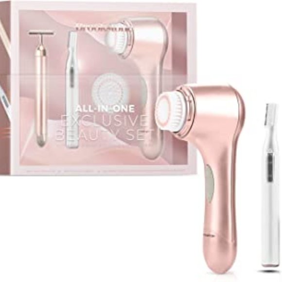 Brookstone | Skincare | Brookstone Rose Gold Facial Skin Care Face Spa ...
